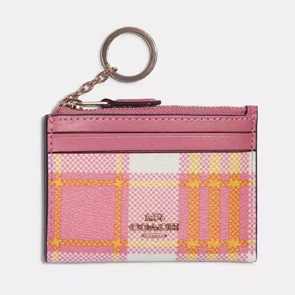 Coach | Bags | Coach Mini Garden Plaid Id Card Case | Poshmark